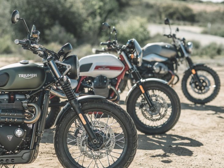 Modern Scrambler Motorcycle